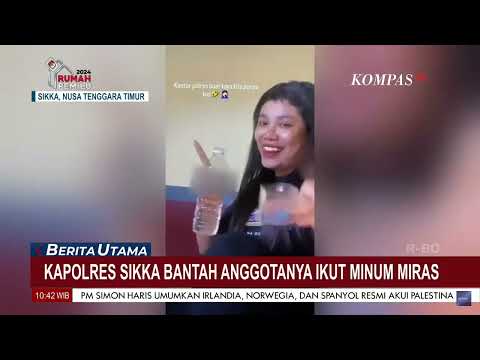 Viral, 4 Perempuan Konsumsi Miras Dikantor Polisi