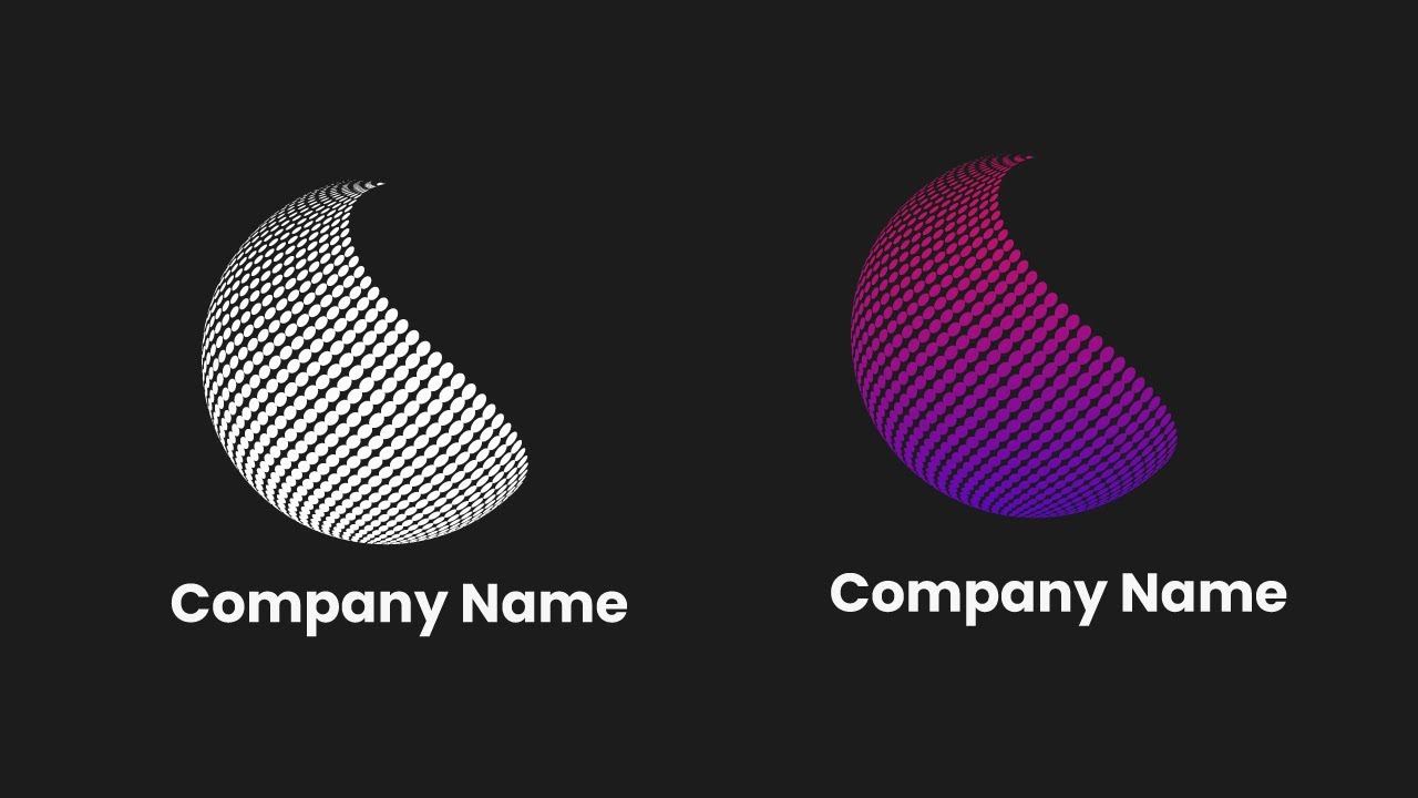 3D Halftone Effect Logo in Adobe Illustrator Very Easy Tips & Tricks ...