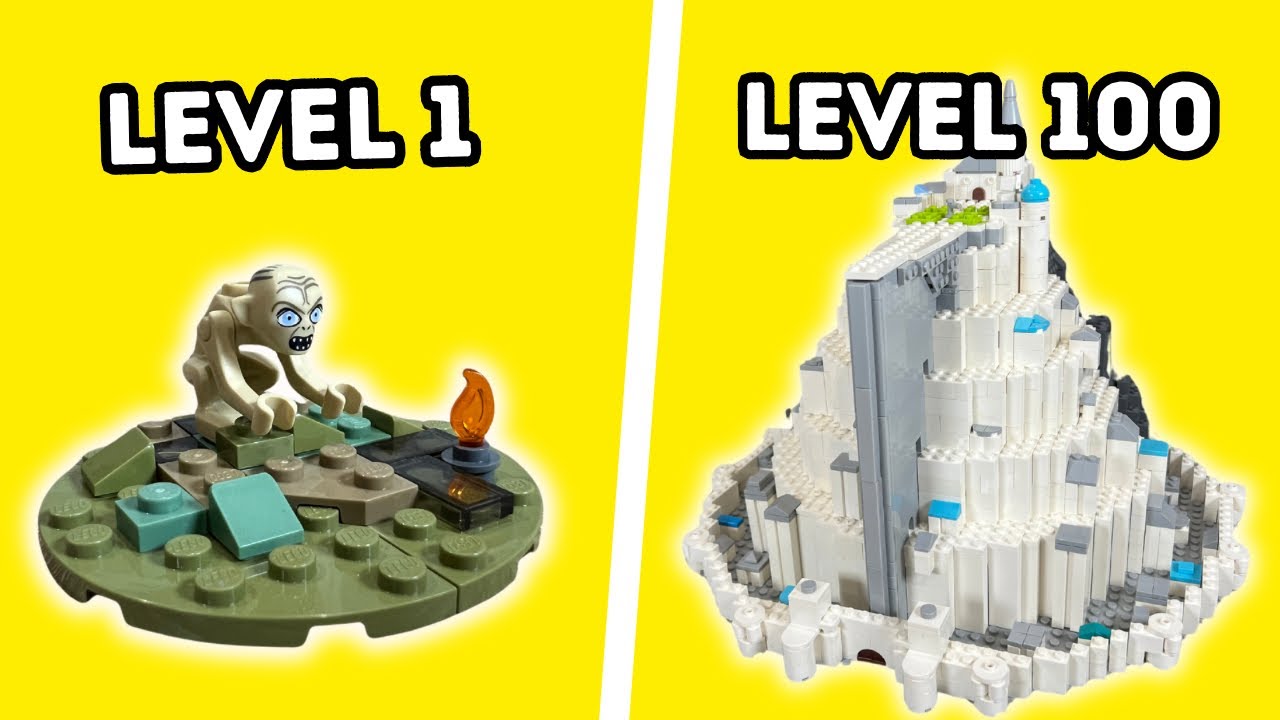 LEGO Lord of the Rings Builds | Level 1 to Level 100 - YouTube