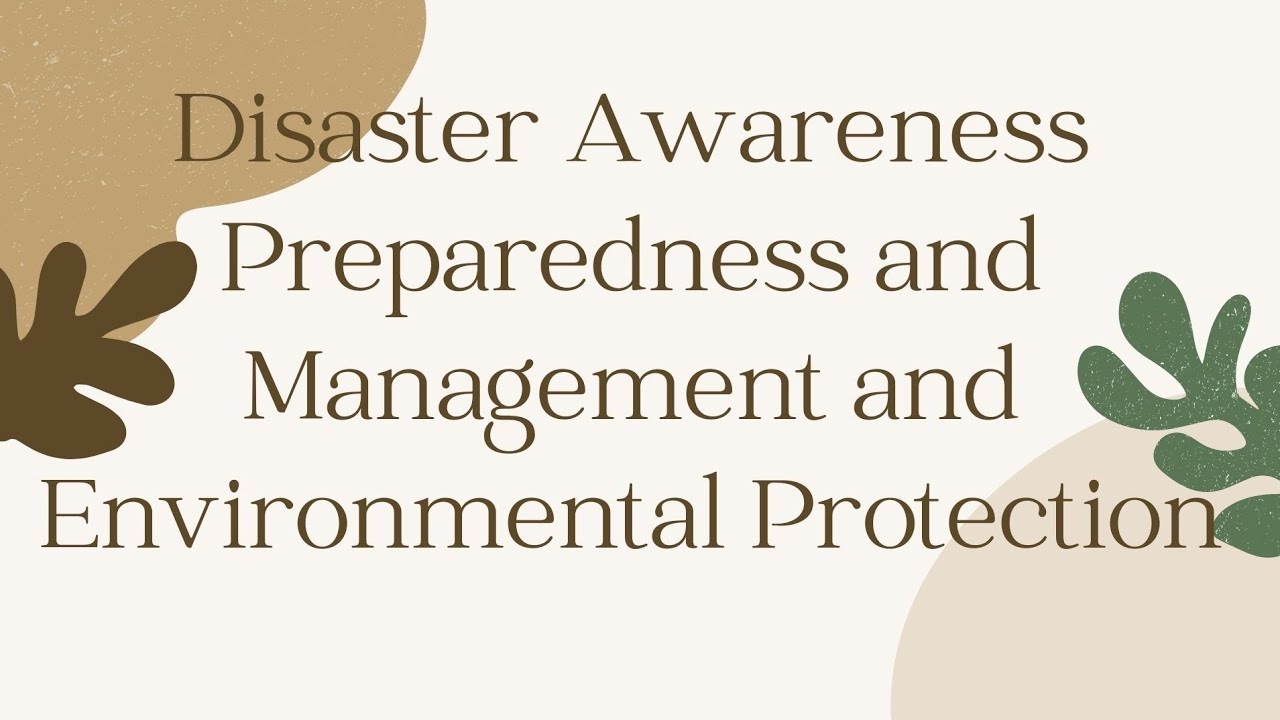 (NSTP1—1556) Disaster Awareness Preparedness and Management and ...