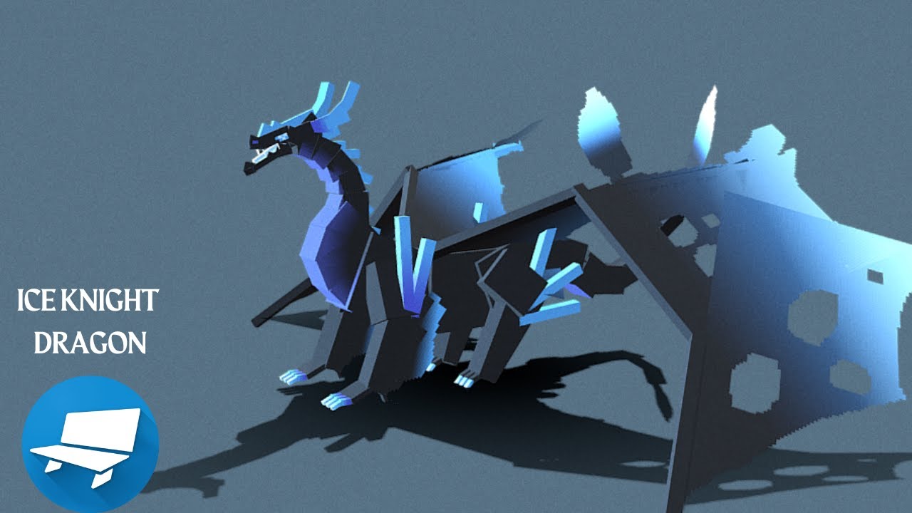 Ice Knight Dragon ~ Timelapse ~ Blockbench - YouTube