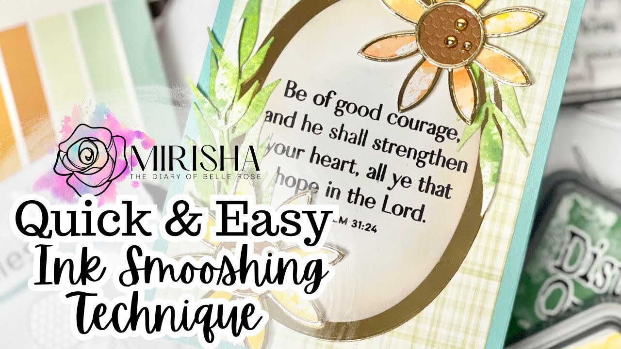 Create a Quick & Easy Card using the Ink Smooshing Technique @scrapbook ...