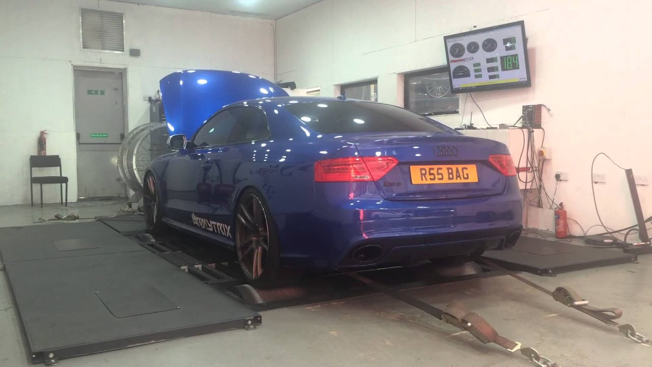 RS5 ArmyTrix F1 Exhaust Dyno Run 1 & 2 - YouTube