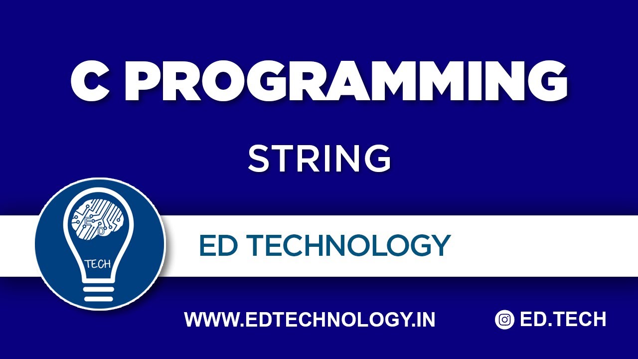 Strings In C Programming Language C Programming Lectures YouTube strings-in-c-programming-language-c-programming-lectures-youtube