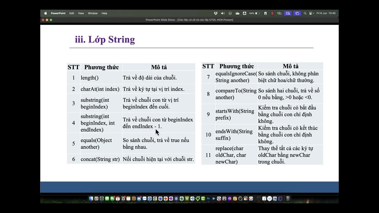 Giới thiệu về lớp String trong Java - YouTube