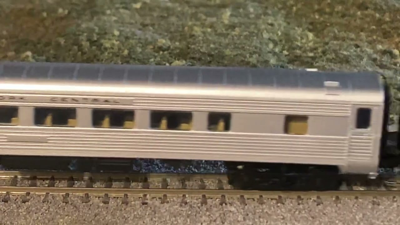 N scale model trains New York central railroad passenger streamliner ...
