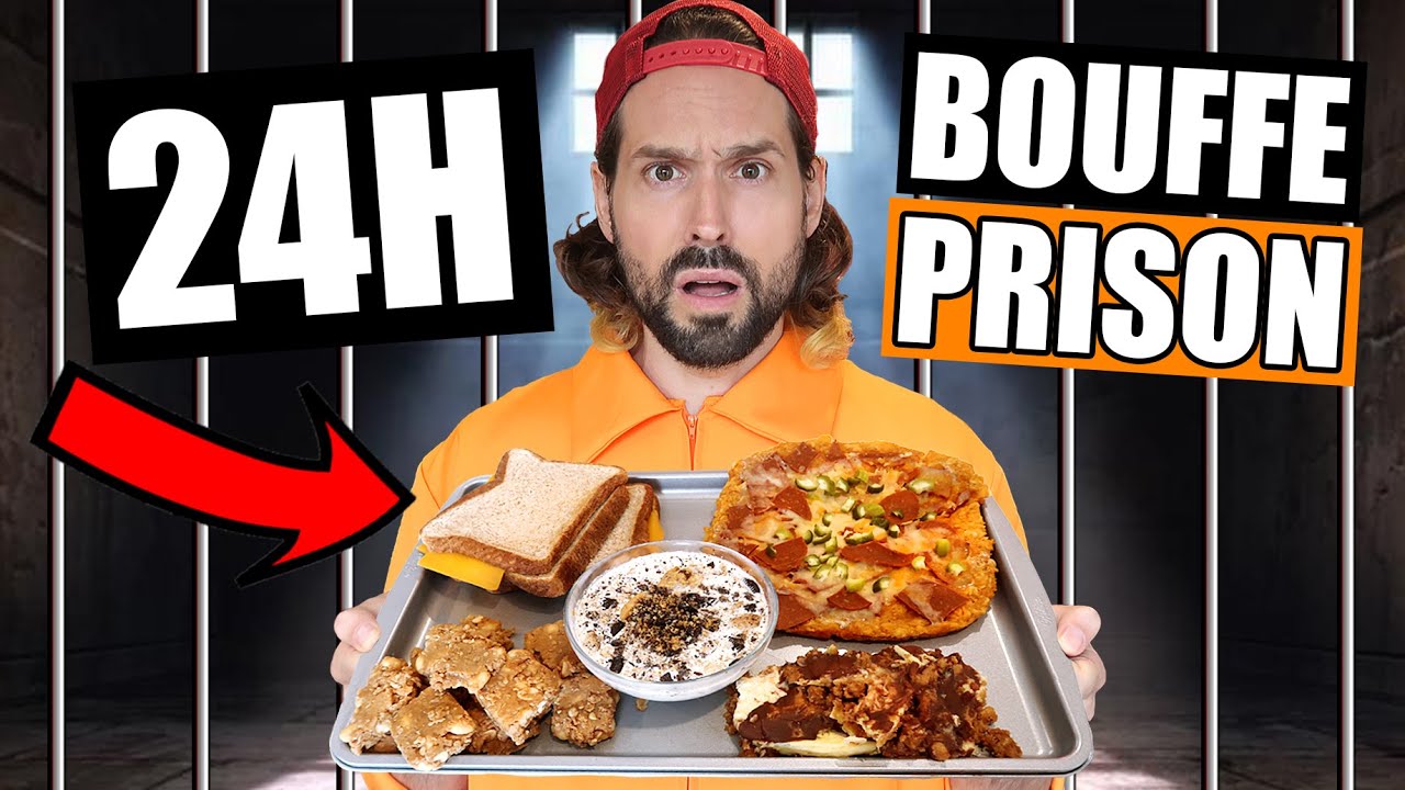 JE MANGE QUE LA NOURRITURE DE PRISON PENDANT 24H - HUBY - YouTube