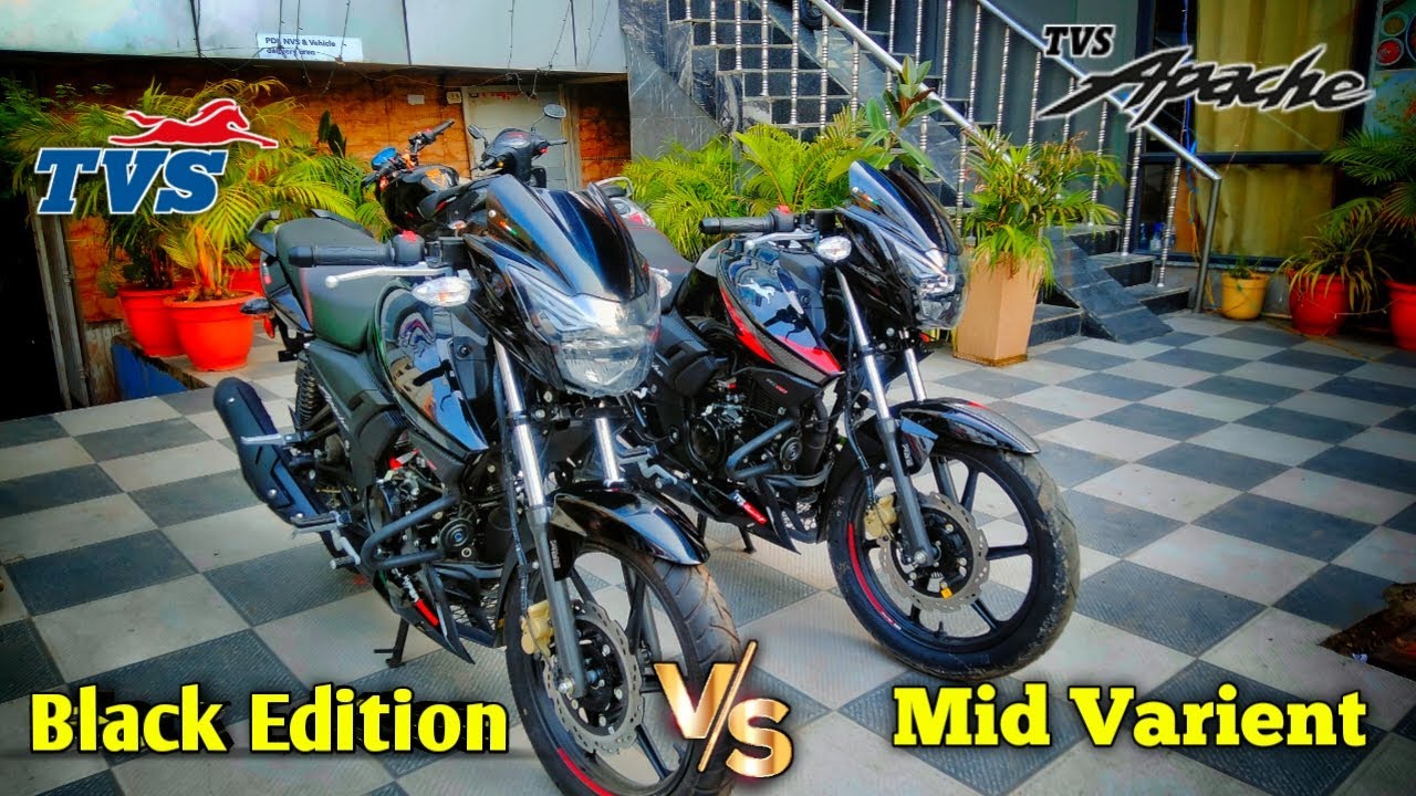 New Apache Black Edition VS Apache 160r 2v Mid Varient | Full Detail ...