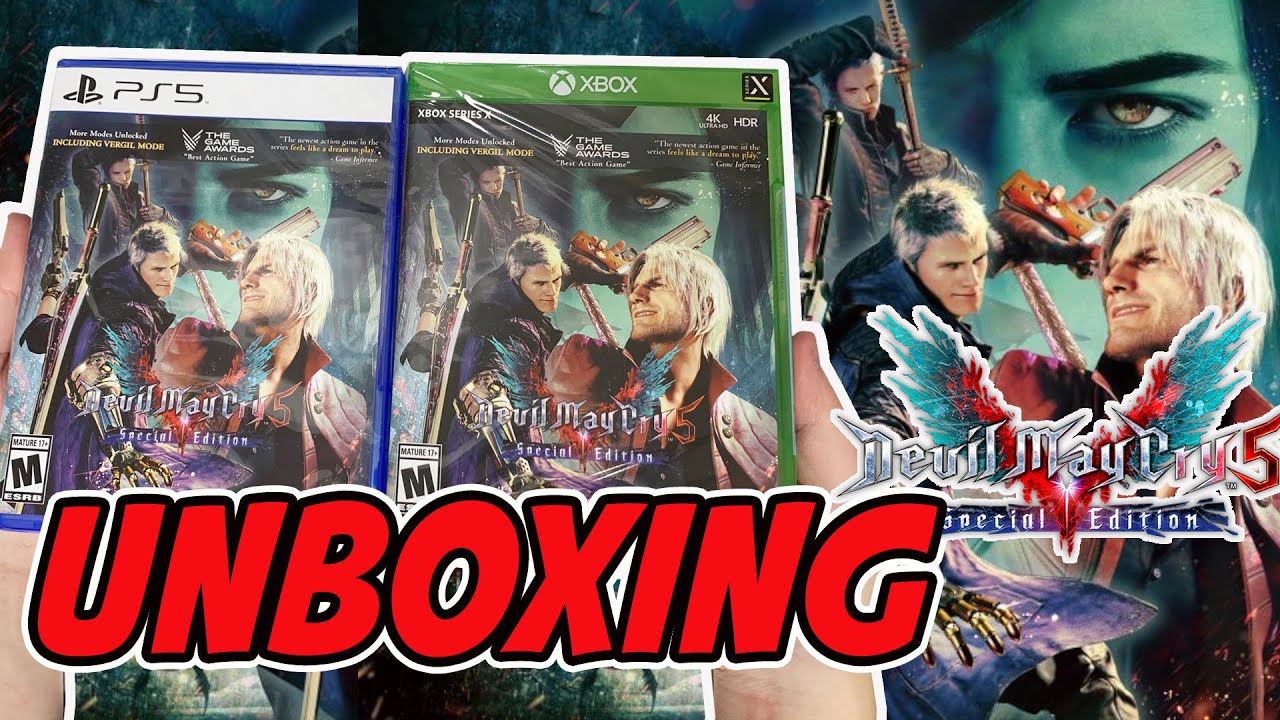 DMC5 (Devil May Cry 5) Special Edition (PS5/Xbox Series X) Unboxing ...