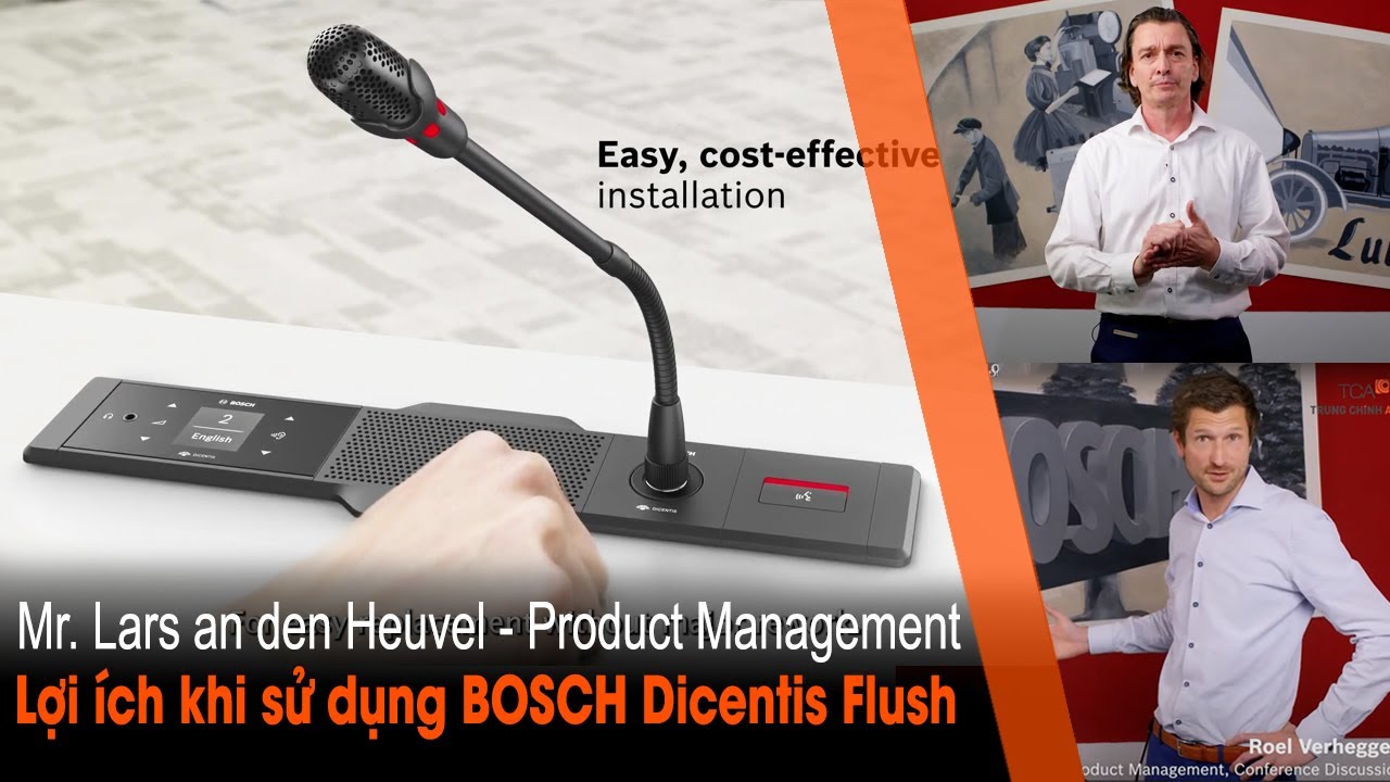 GIẢI PHÁP ÂM THANH HỘI NGHỊ: BOSCH DICENTIS FLUSH TIỆN LỢI VỚI THIẾT KẾ MÔ-ĐUN BỔ SUNG - YouTube