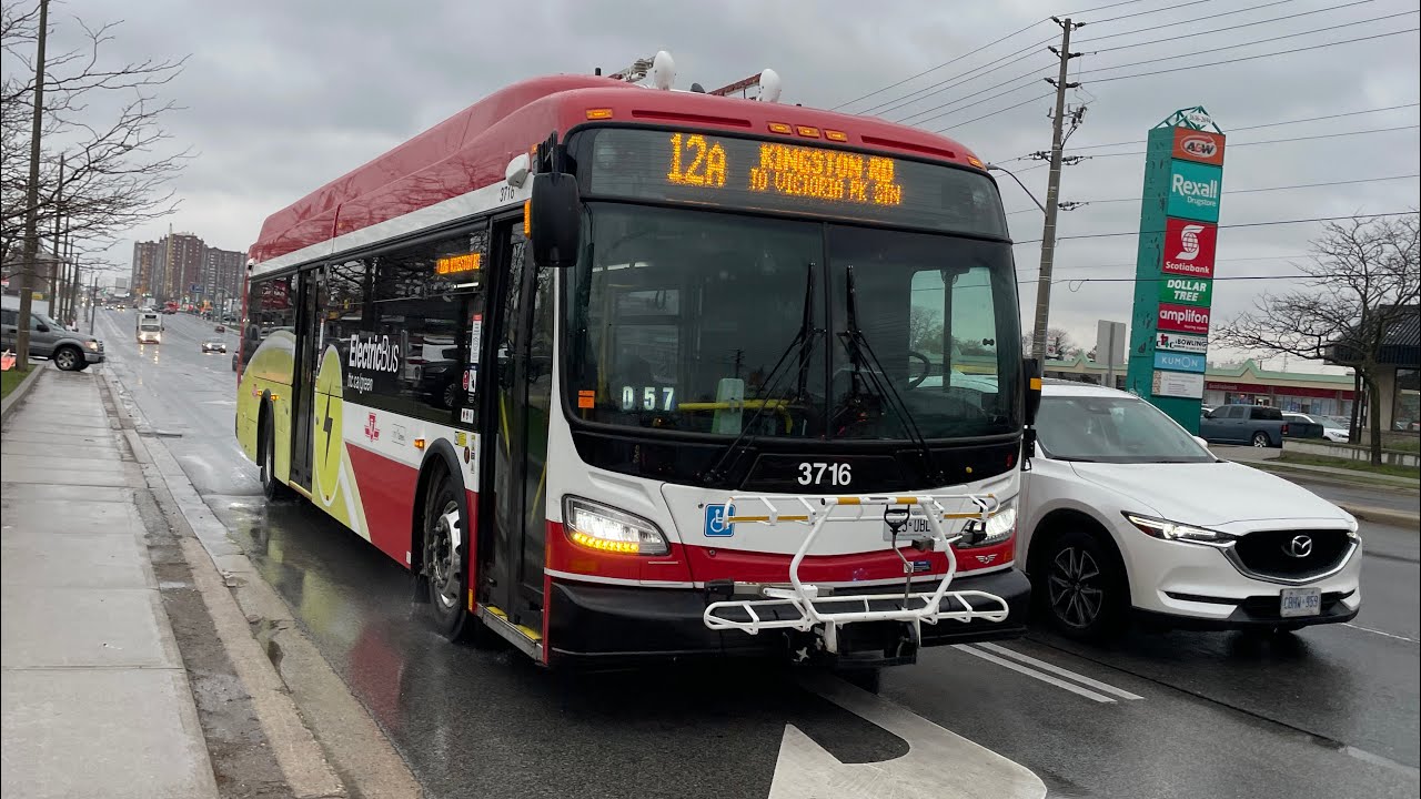 TTC 2019 New Flyer XE40 #3716 | 12A Kingston Road - YouTube