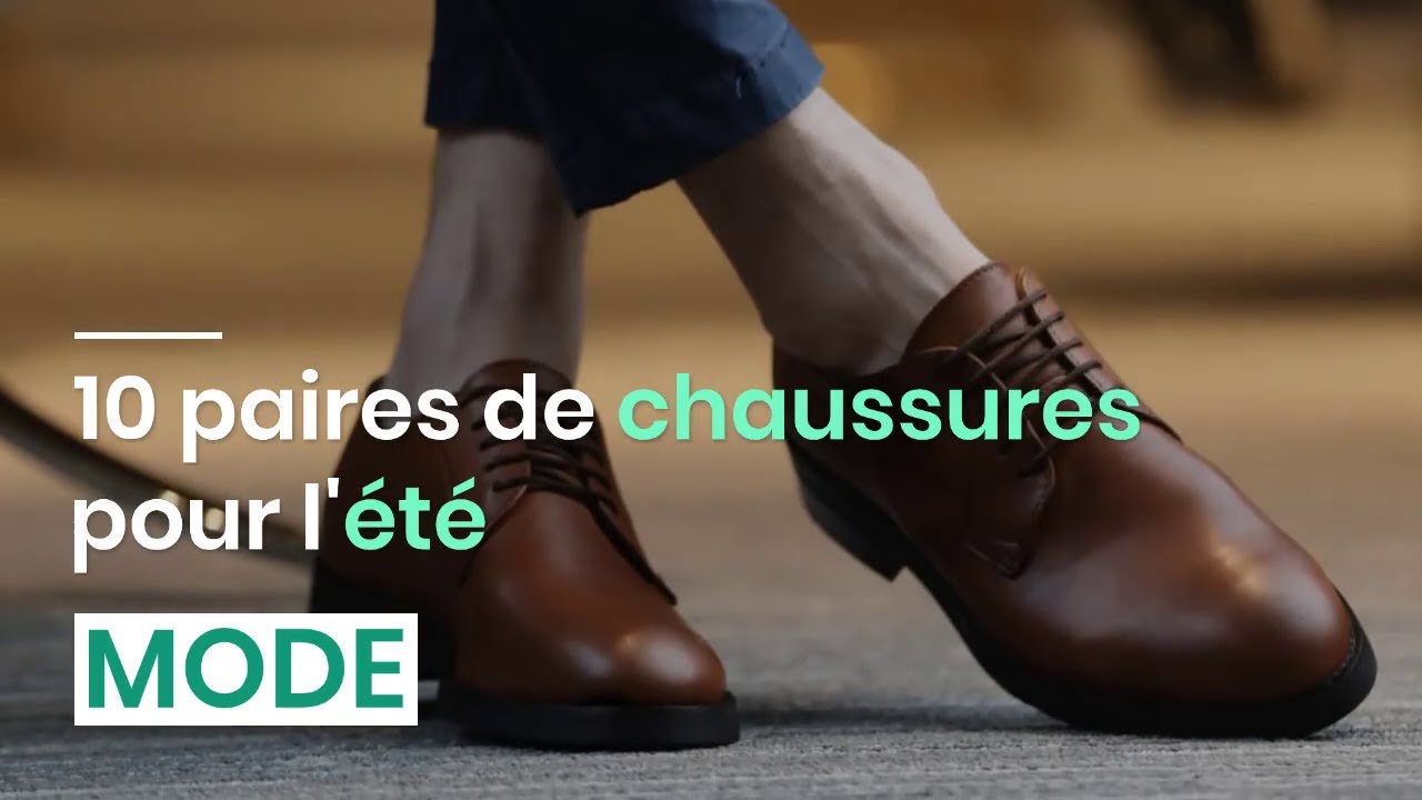 10 paires de chaussures homme pour l'été - YouTube