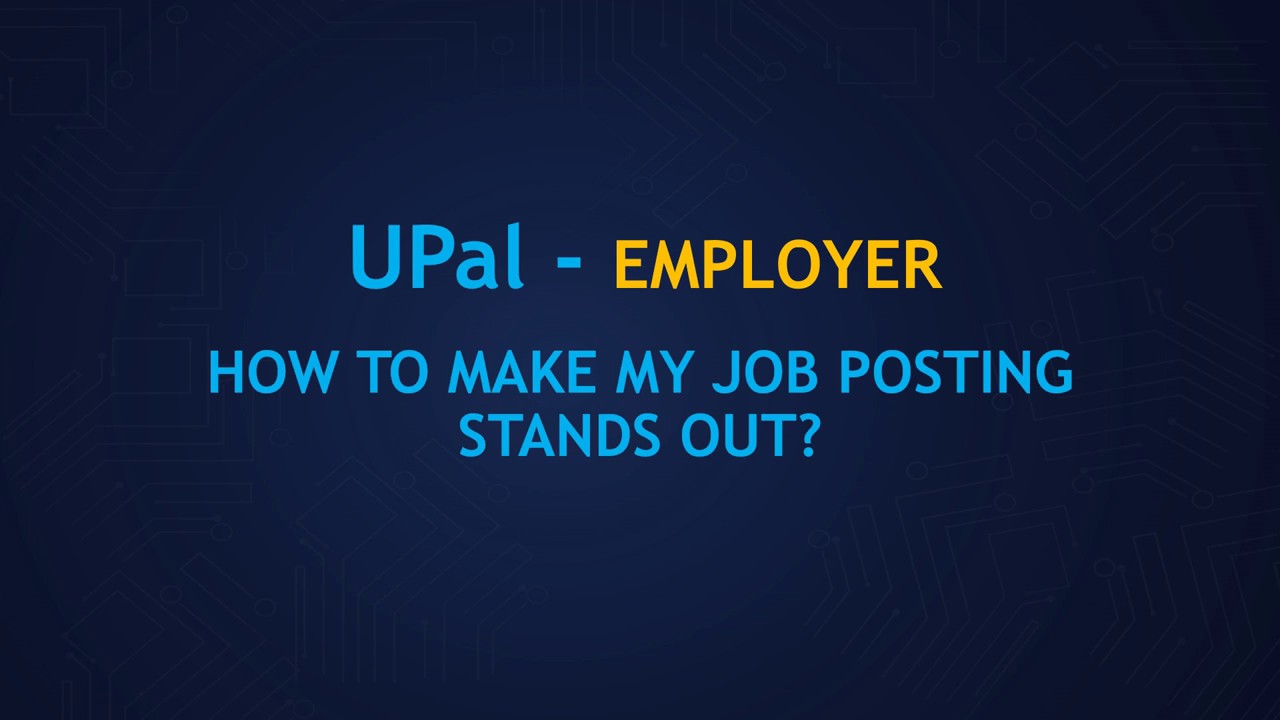 [NEWEST] Employer - How To Make My Job Posting Stand Out - YouTube