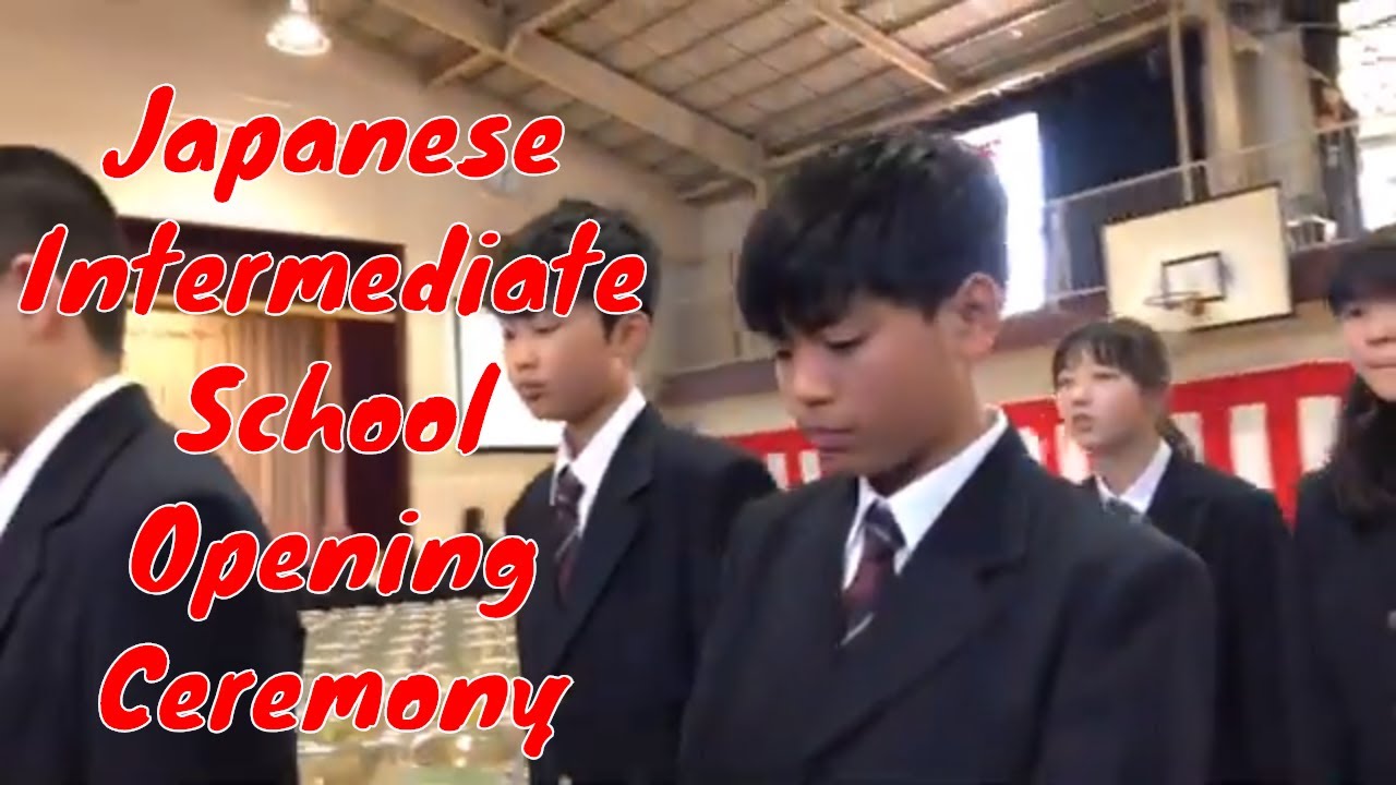 Japanese Junior High School Opening Ceremony || 入学式 - YouTube