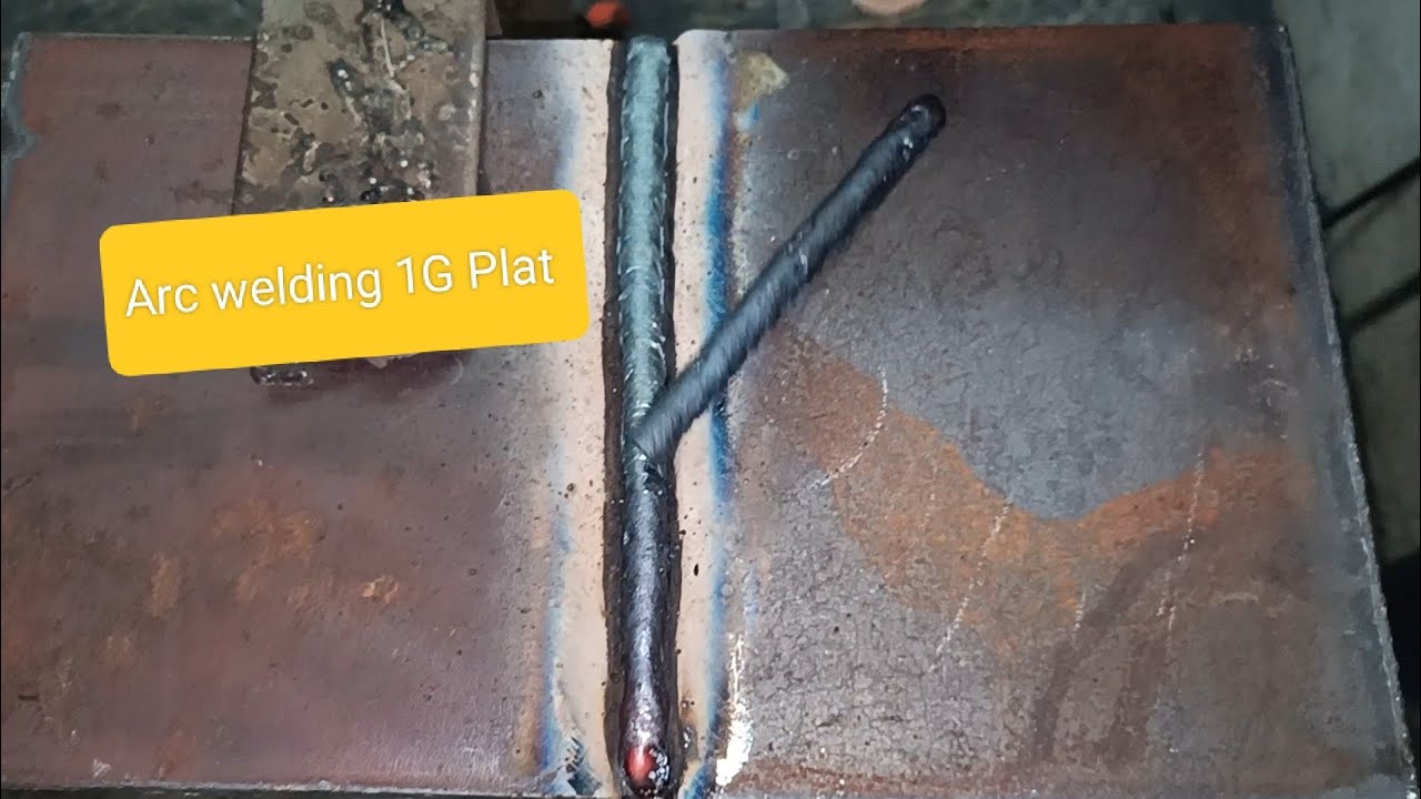 Arc welding 1G Plat - YouTube