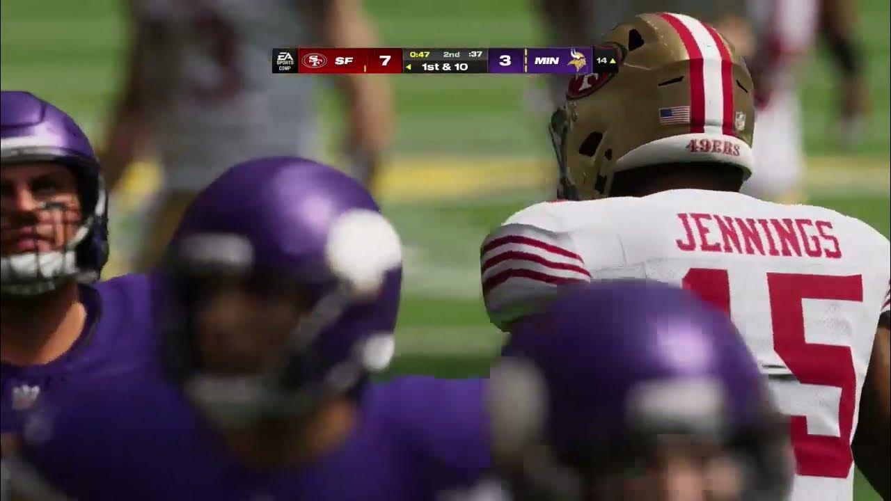 Madden NFL 25 CPU vs CPU Weekly Sim Gameplay 49ers vs Vikings Week 2 - YouTube