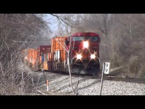 CP 9531 Canadian Pacific Trackage Rights Train In Montpelier Ohio - YouTube