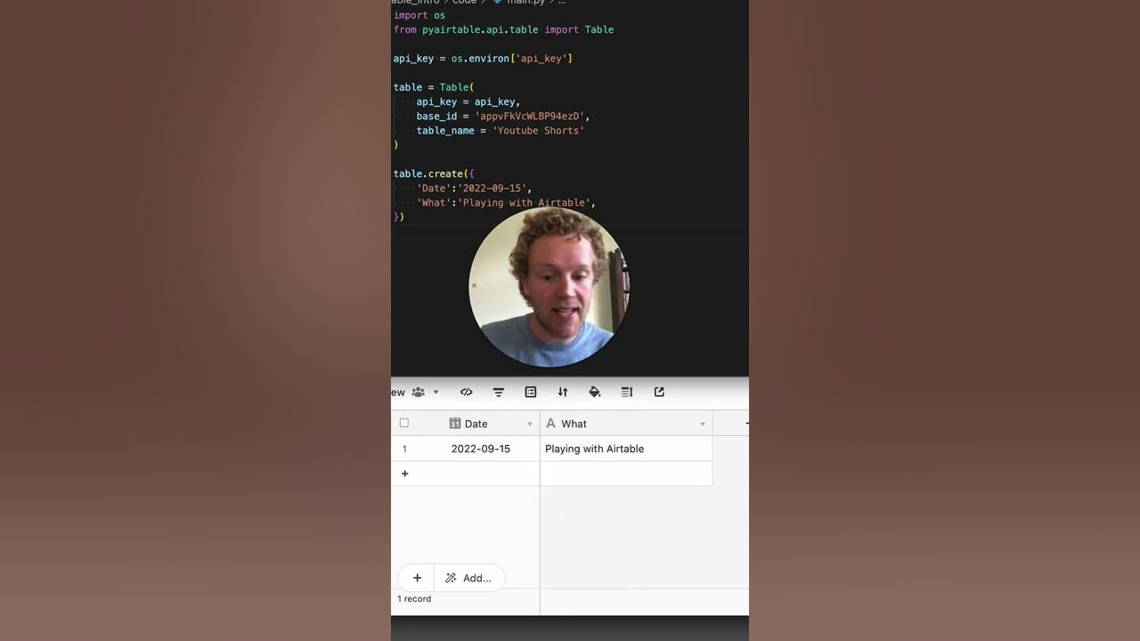Update Your Airtable With Python And Pyairtable Python Shorts Youtube 8529