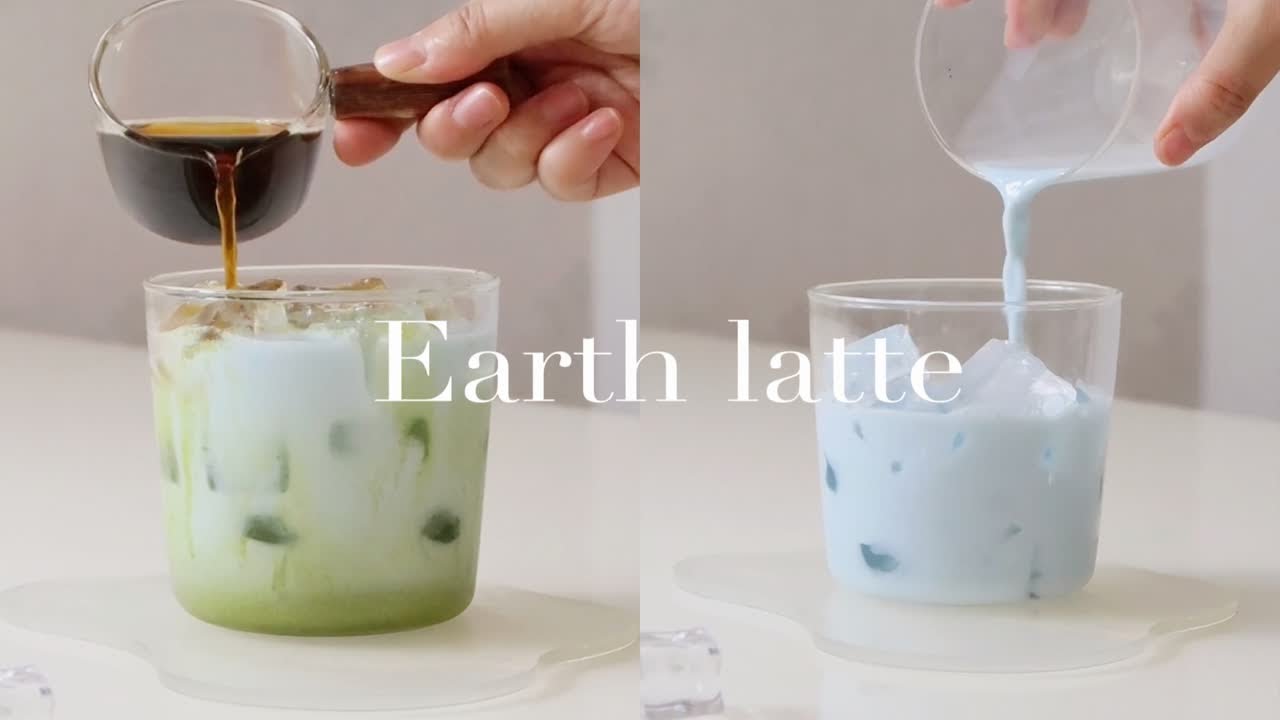 HOME CAFA｜沉浸式做咖啡🌍地球拿铁☕️｜家庭咖啡馆｜自制饮品 - YouTube