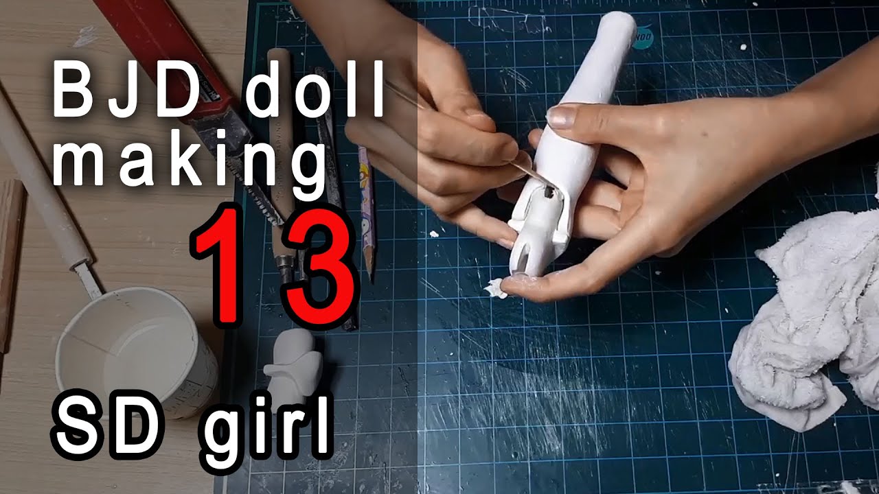 how to make bjd-my working diary-13-bjd doll making process-200711 ...