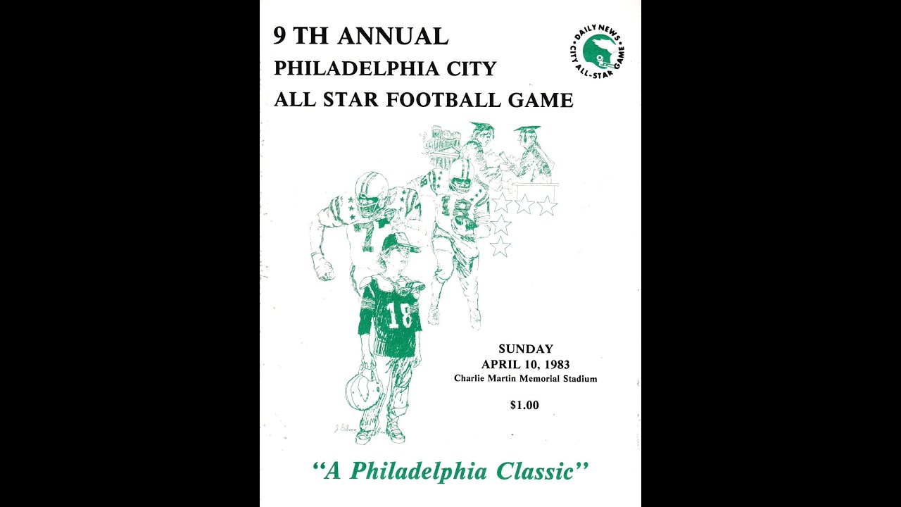 1983 Philadelphia Daily News City All Star Football Game Program ...