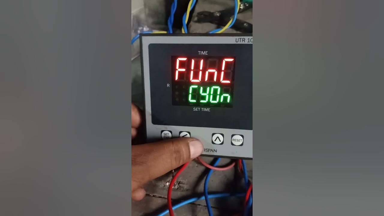 UTR-1044 digital Timer of Multispan parameter setting,ON delay,OFF delay setting,cycle ON mode ...