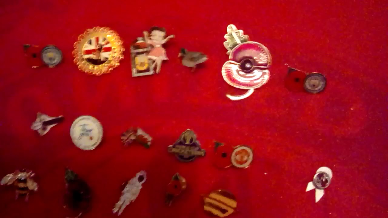 My pin badge collection - YouTube