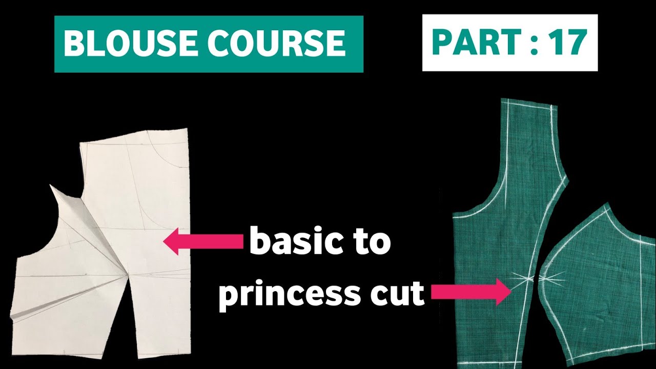 princess cut blouse cutting/how do you draft princess cut blouse ...