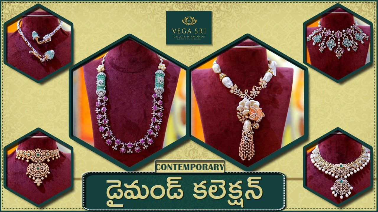 Contemporary Diamond Jewellery Collection || Vega Sri Gold And Diamonds ...