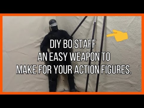 DIY Bo Staffs for your action figures - YouTube