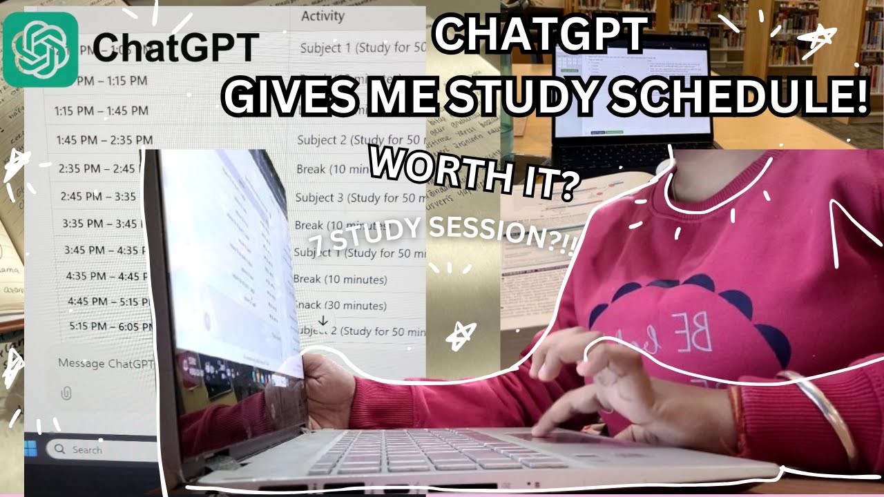 Chatgpt gives me study schedule!! | 11th grader | chatgpt | productive ...
