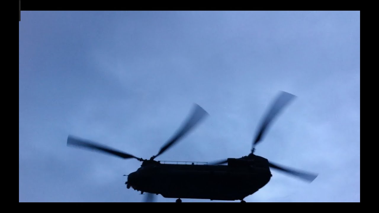 RAF Chinook low level pass overhead - South Downs UK. - YouTube