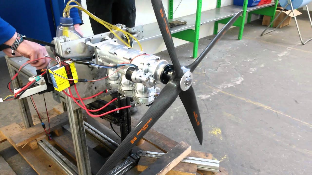 Kolm Engines IL150 with electric starter - YouTube
