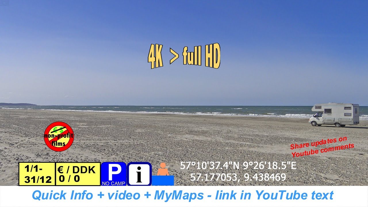 Tranum Strand, Fjerritslev 🅿🆓🏊 - YouTube