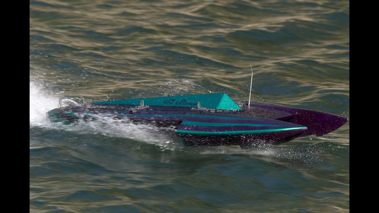 Hydromite rc twin engine - first test 79.8 km/h - YouTube