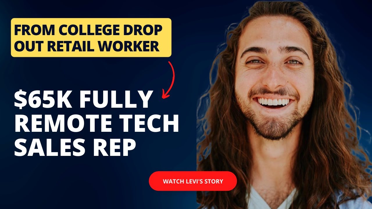 College Drop-out Working in Retail to $65k Tech Sales Rep in 1 month ...