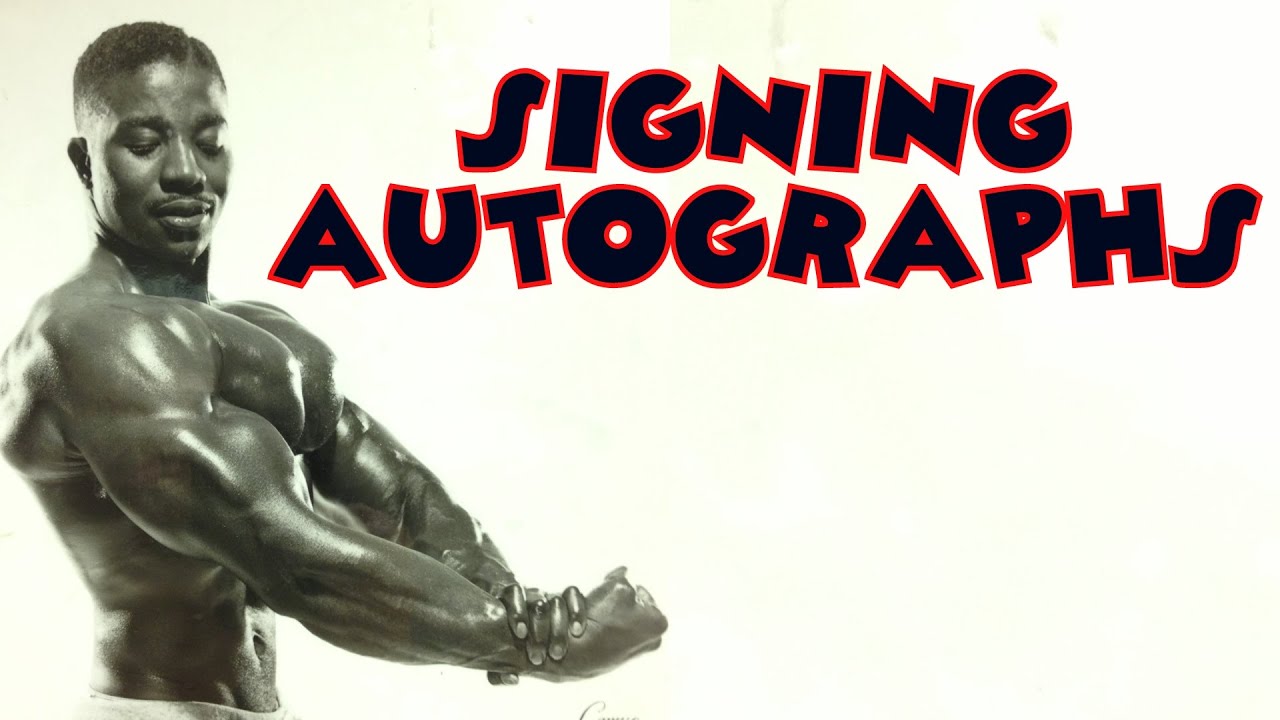 Signing Autographs - Leroy Colbert IFBB Hall of Fame Member - YouTube