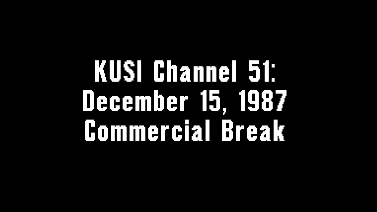 KUSI Channel 51: December 15, 1987 Commercial Break - YouTube