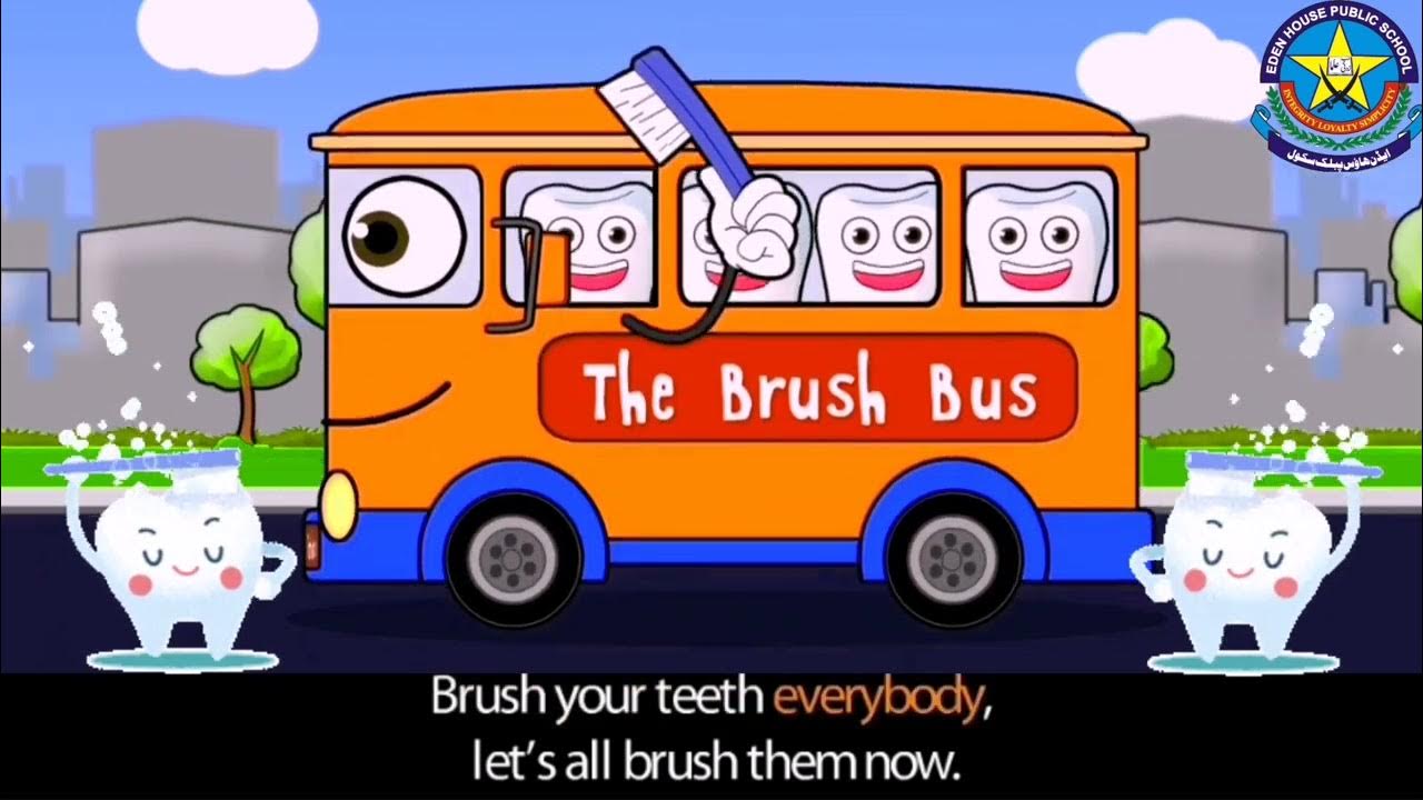 Brush Bus | Brush your teeth | Kids Song | Super Simple Song Brush Your Teeth in Brush Bus ...