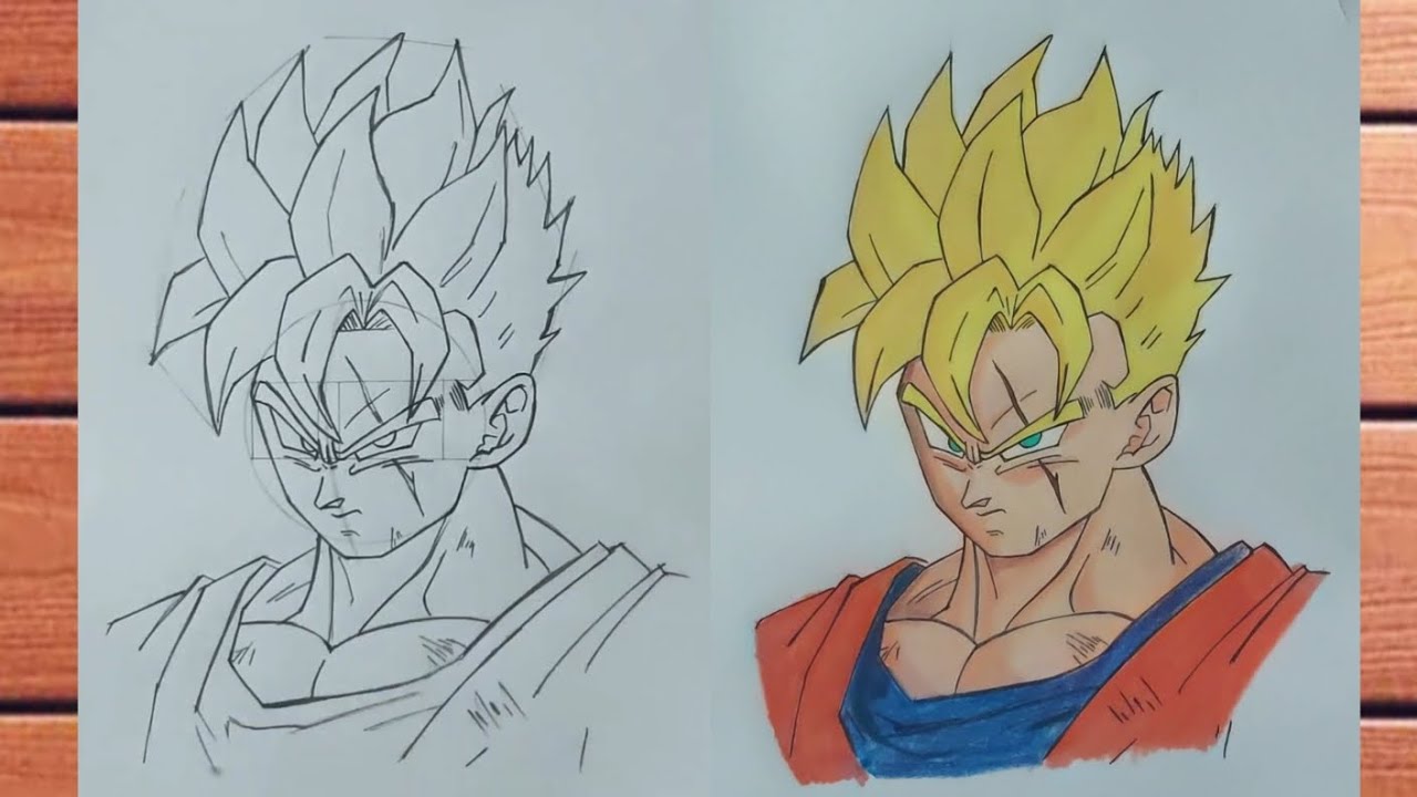 how to draw future gohan || how to draw anime step by step || how to ...