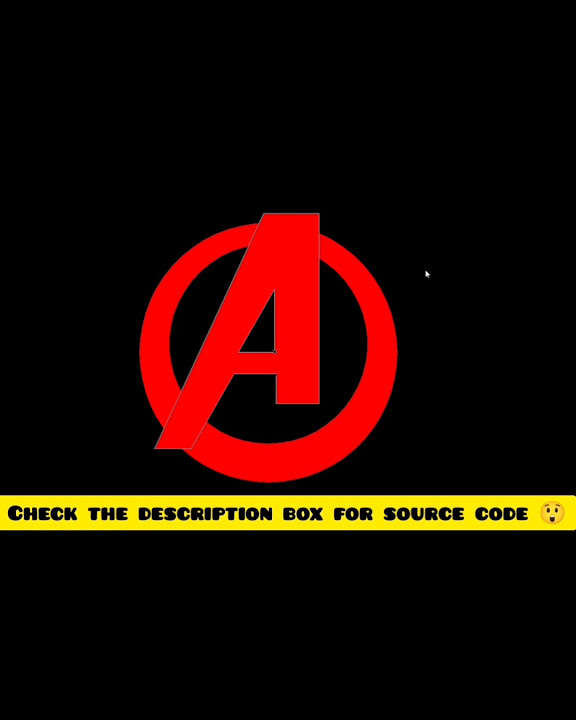 Avenger logo in python turtle - YouTube