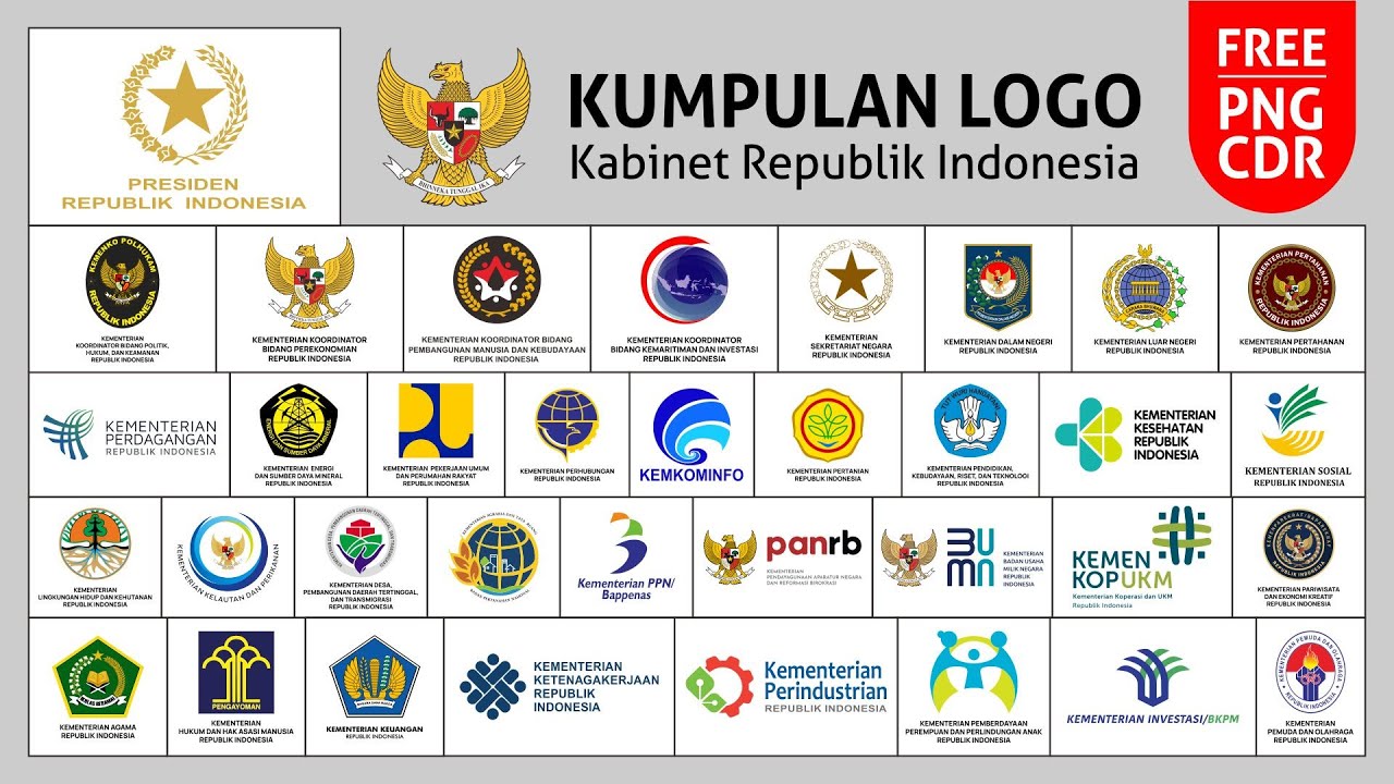 Logo Kementerian Republik Indonesia Free Cdr Dan Png Download Edukasigrafis Youtube