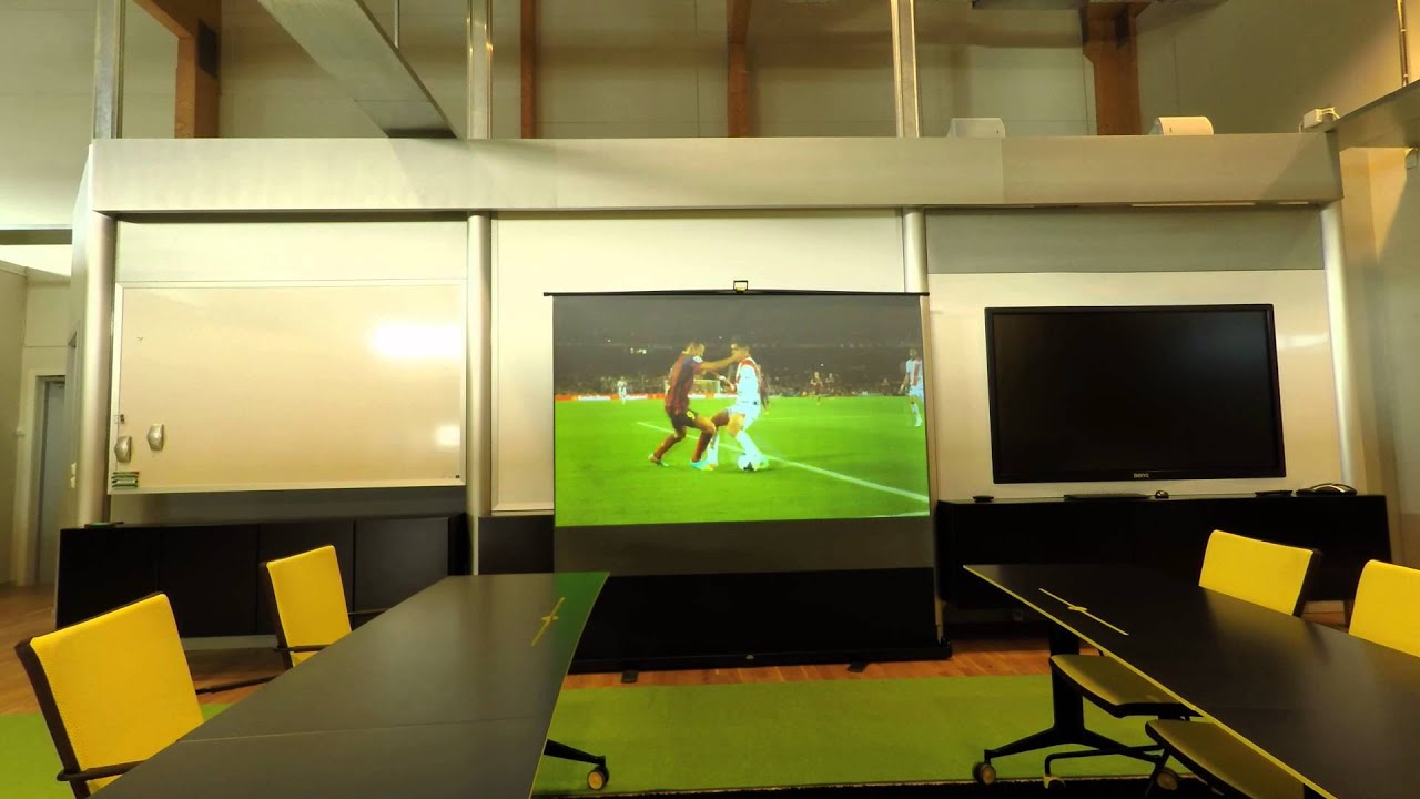 Evo screen in bright indoor office environment - YouTube