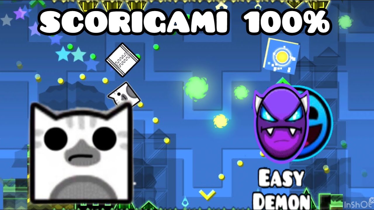 SCORIGAMI 100% free easy demon by TornadoMan616 - YouTube