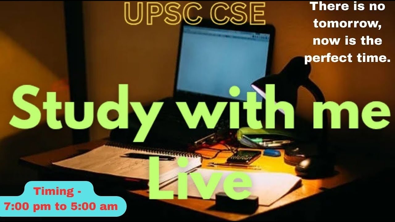 LIVE : STUDY WITH ME UPSC CSE #nightstudy #upsc - YouTube