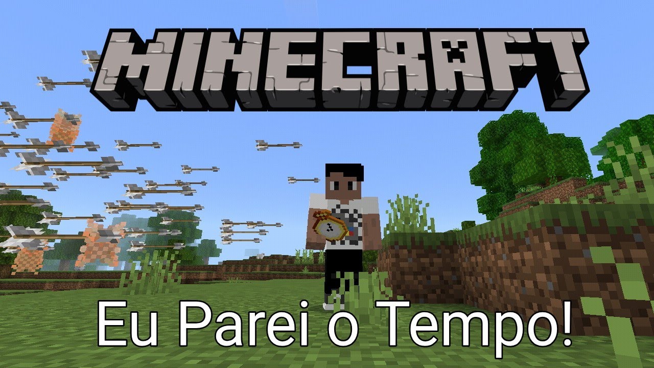 Mostrando o Mod do Relogio de parar o Tempo no Minecraft pe - YouTube