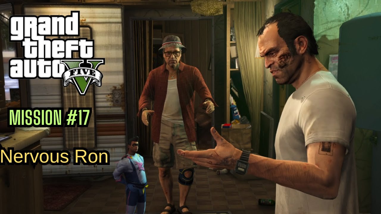 GTA 5 -MISSION 17[Nervous Ron] - YouTube