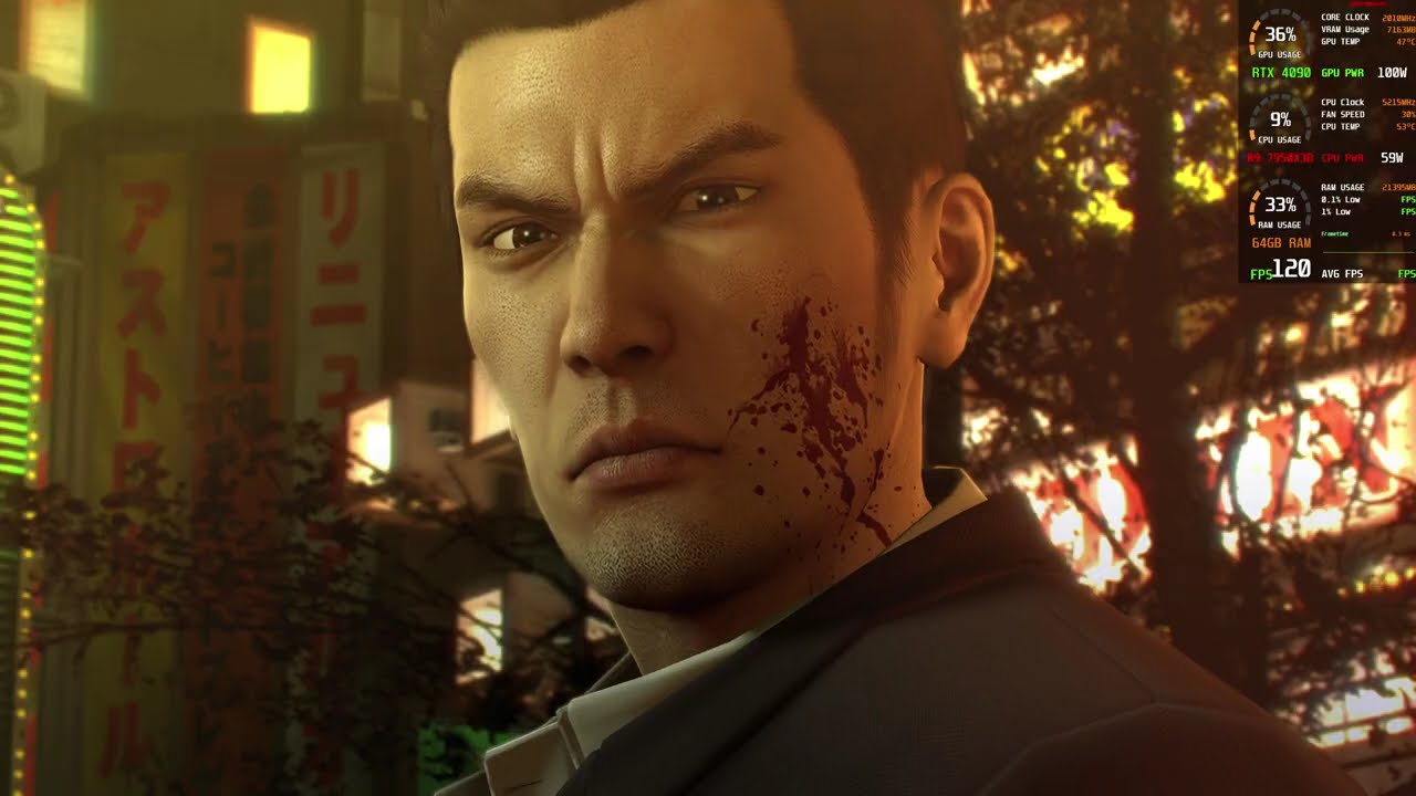 Yakuza 0 Director's Cut - 4K ULTRA 120 FPS - RTX 4090 - YouTube