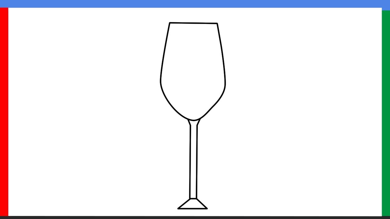 How to draw a Water Goblet step by step for beginners - YouTube