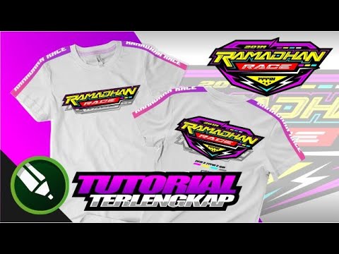Tutorial Desain Kaos Racing Ramadhan Race dengan COREL DRAW - YouTube